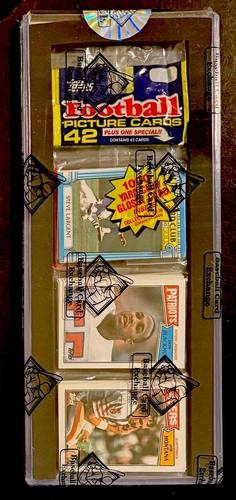 1987 Topps Football Rack Pack BBCE Sealed SF 49ers HOF Joe Montana ...