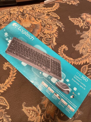 Logitech mk360 Advanced 2.4 GHz Wireless Combo, Keyboard & Mouse New ...