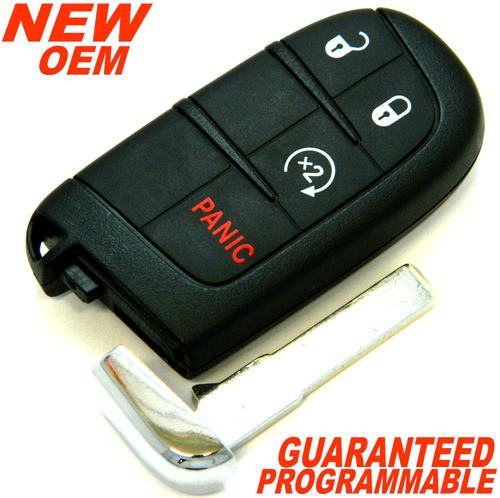 OEM 2015-2022 JEEP RENEGADE 4 BUTTON REMOTE START KEY FOB 6BY88DX9 M3N ...