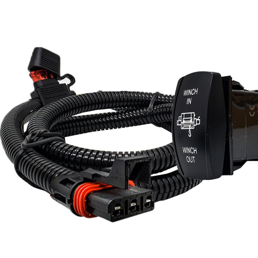 Pulse Power Bus Bar Plug Wire Kit Winch In/Out Switch Polaris RZR Pro ...