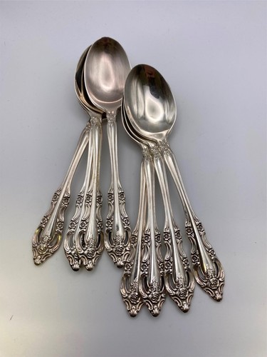 Oneida Community Silverplate SILVER ARTISTRY Oval Soup Dessert Spoons ...