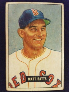 1951 Bowman Baseball Card # 129 Matt Batts | eBay
