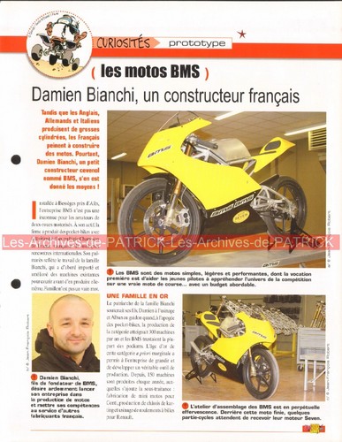 BMS 80 et 125 de Damien BIANCHI Prototype Joe Bar Team Fiche Moto ...