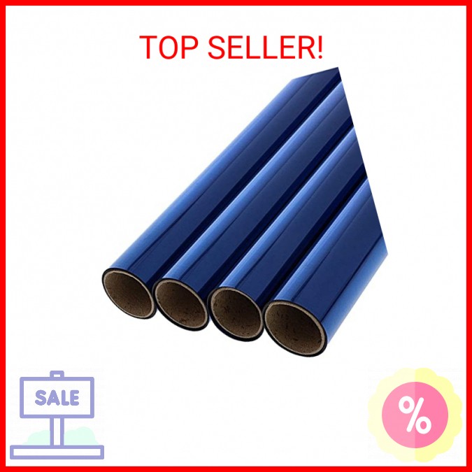 Juvale Navy Blue Cellophane Roll - 4-Pack, 17 In x 10 ft Each - Gift ...
