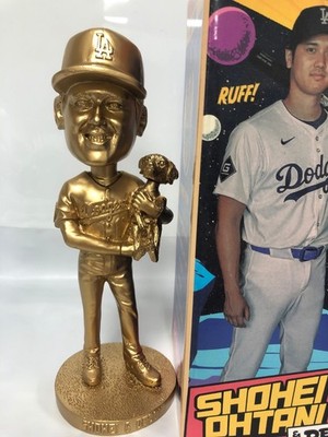 Gold SHOHEI OHTANI & DECOY Bobblehead Los Angeles Dodgers SGA 8/28/24 ...