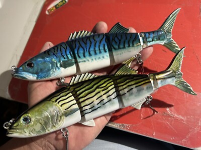 Canal BONITO or MACKEREL Big Lure Swim-bait 5 oz. 9-inch. False ...