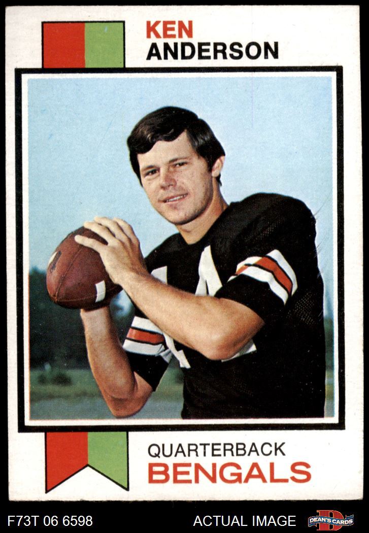 1973 Topps #34 Ken Anderson Bengals RC Augustana 6 - EX/MT F73T 06 6598 ...
