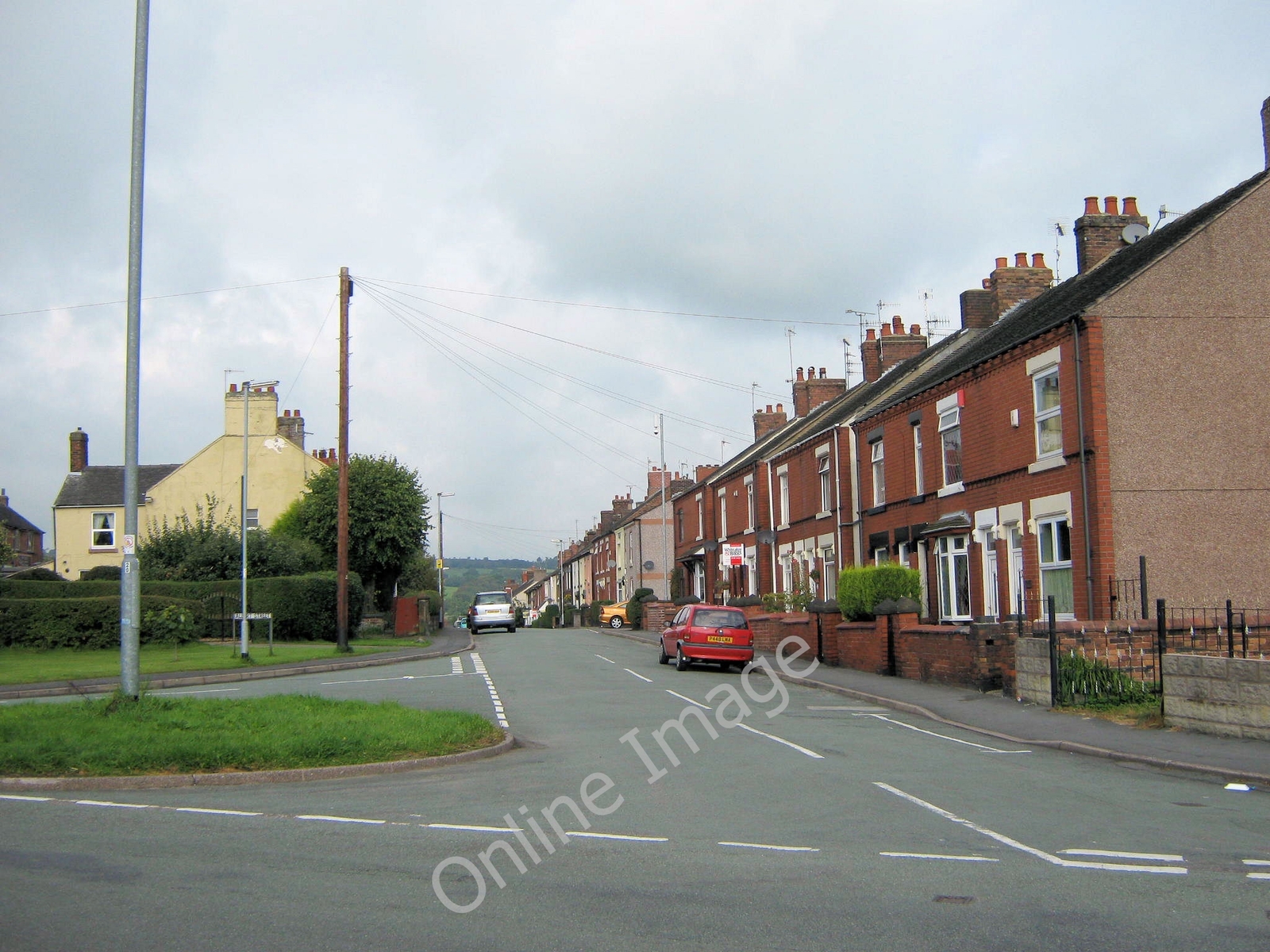 Photo 6x4 North-west on Albert Street Biddulph Looking down Albert ...