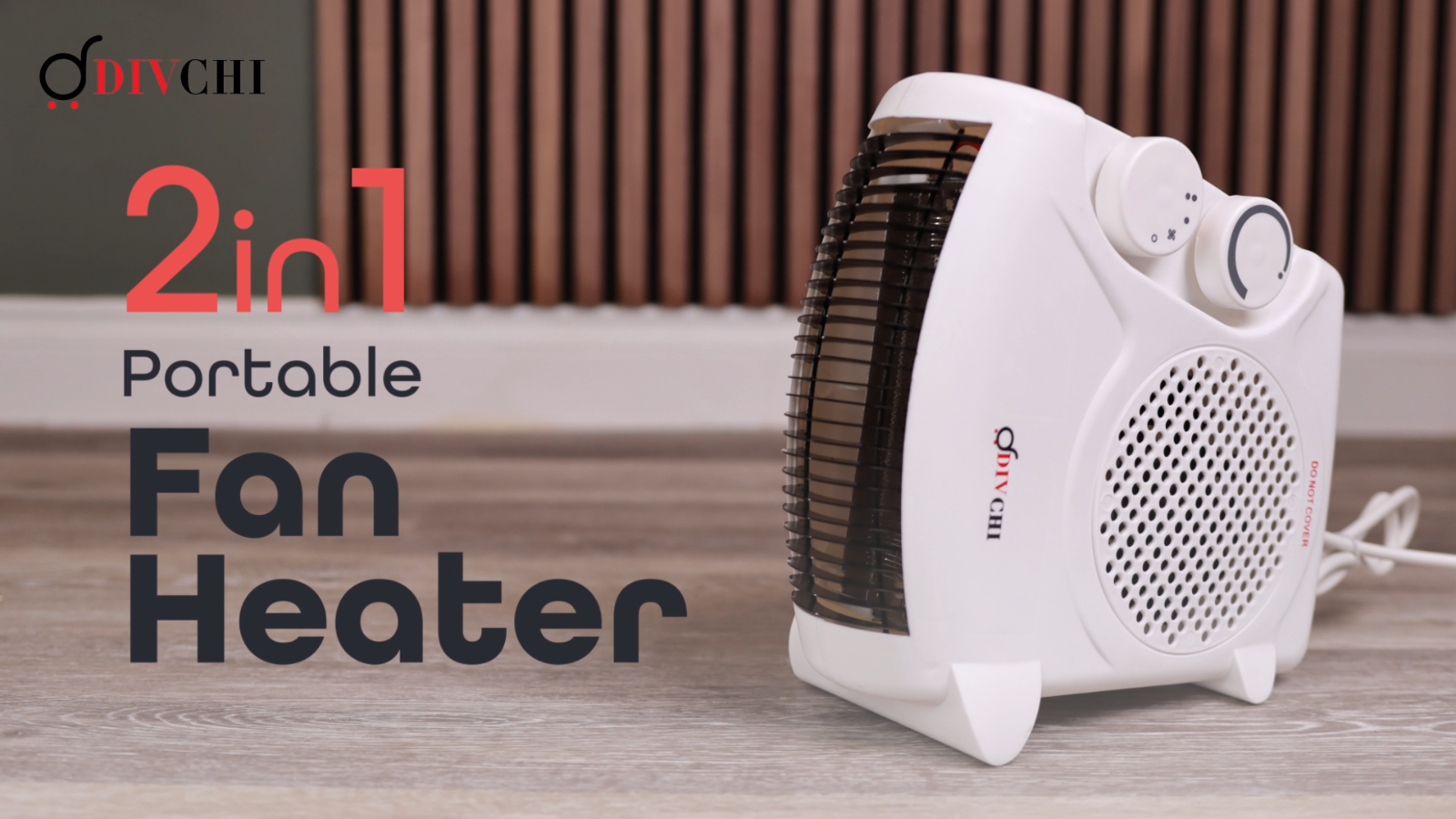 2 In 1 Portable Electric Fan Heater 2000W with Heat Settings & Cool ...