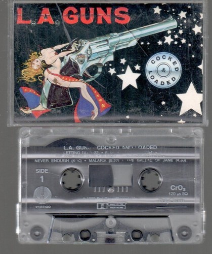 L.A. Guns Cocked and Loaded Cassette Tape Tested L@@K Scans Best Deal L ...