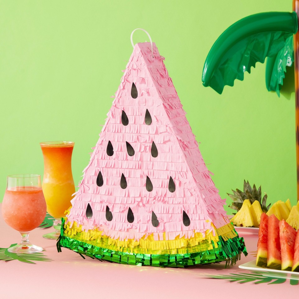 Watermelon Pinata for Kids Birthday, One in a Melon Party Decorations ...