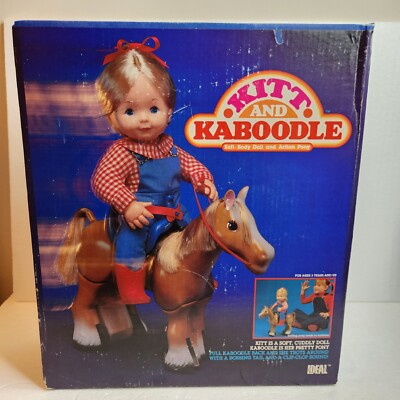 1984 14" Kitt and Kaboodle Soft Body Doll & Action Pony Ideal Unopened ...