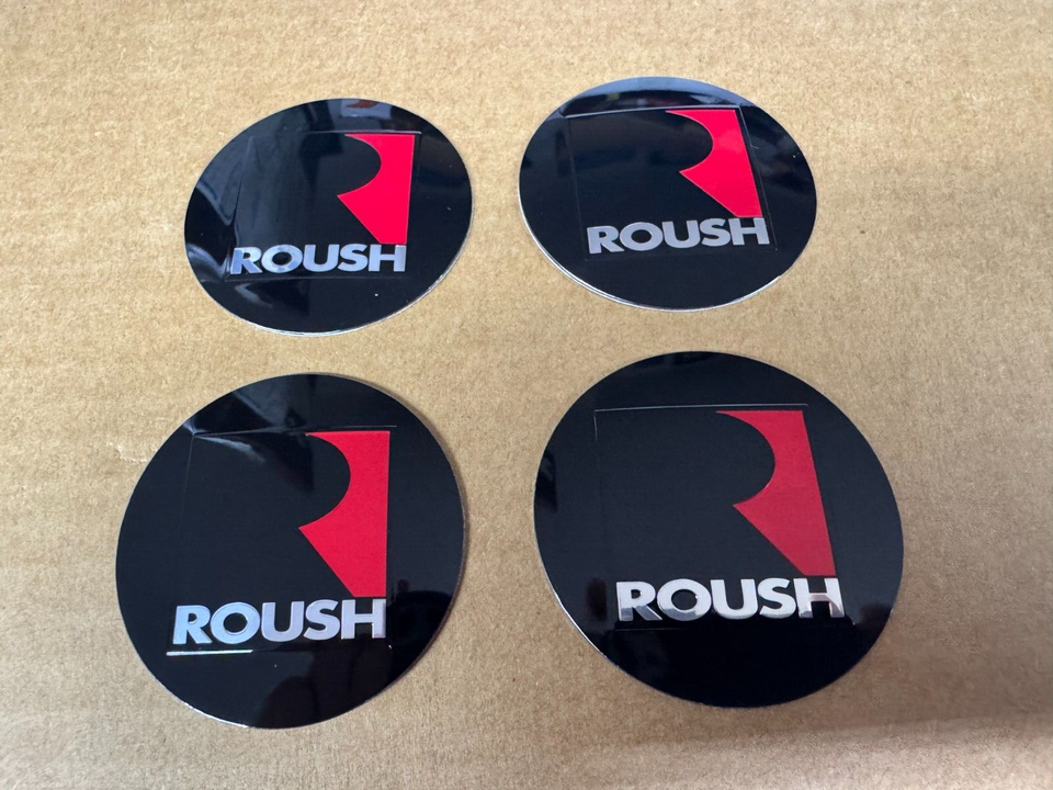 ROUSH STAGE 1 2 3 427R H302 MUSTANG WHEEL RIM CENTER CAPS SET OF 4x 2 1 ...