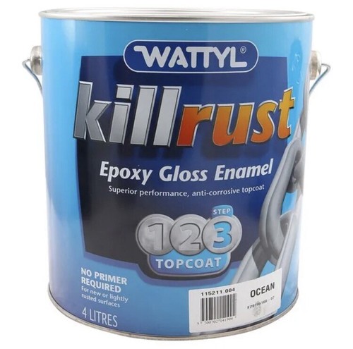 Wattyl Killrust Epoxy Gloss Enamel OCEAN - 4L - in stock | eBay