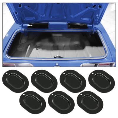 New 7PC Metal Trunk Floor Pan Drain Plug Plate Set Firebird Camaro GTO ...