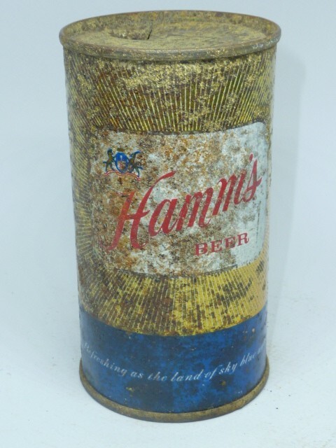 Empty Top Opened 12oz Hamm's Beer Flat Top ** Tough Baltimore Variation ...