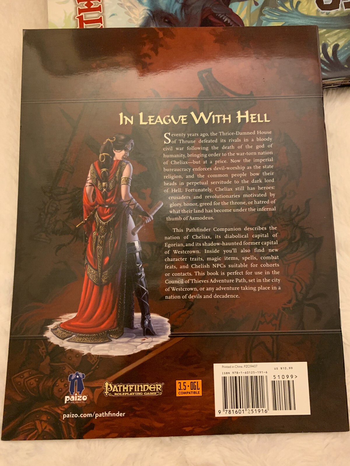 Pathfinder Companion: Cheliax, Empire of Devils Paizo 1st Ed 3.5 OGL NM ...