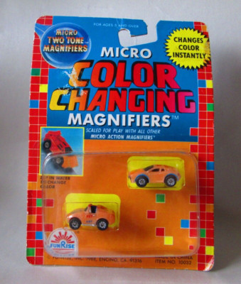 1988 Funrise Micro Color Changing Magnifiers 2-Pack /Ferrari Rico & Pet ...