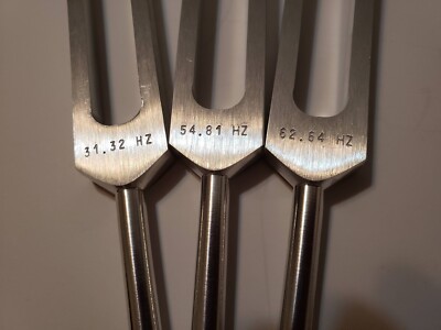 Schumann Resonance Tuning Forks 54.81hz, 62.64hz, 93.96hz, 31.32Hz ...