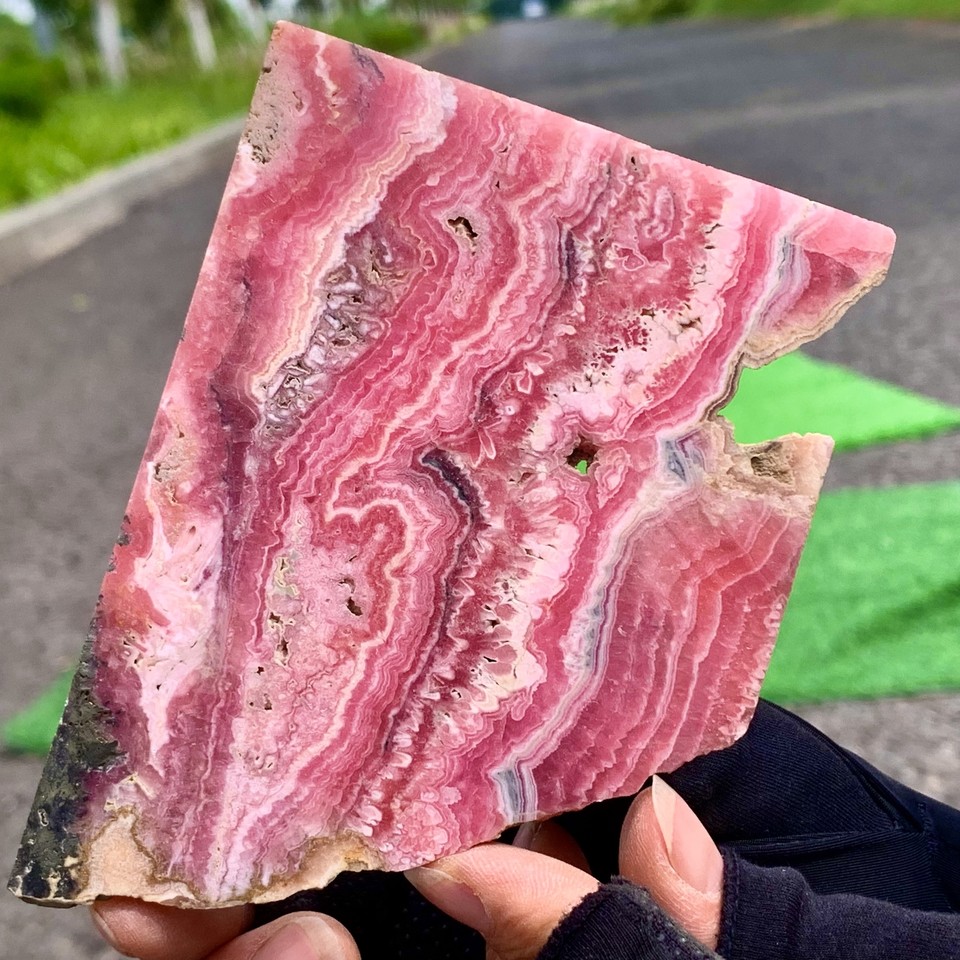 124G Rhodochrosite Crystal Slab Slice AAA+ Love / Compassion / Light ...