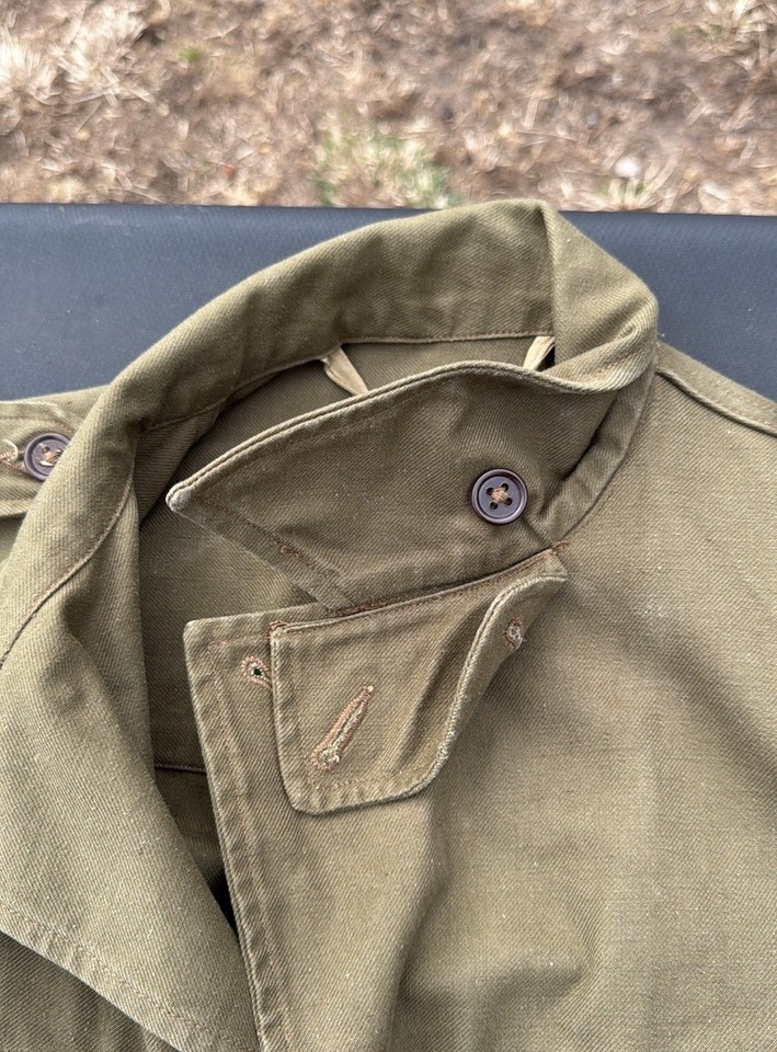 Vintage 50s French M47 Army Military Field Jacket Men's Medium | eBay