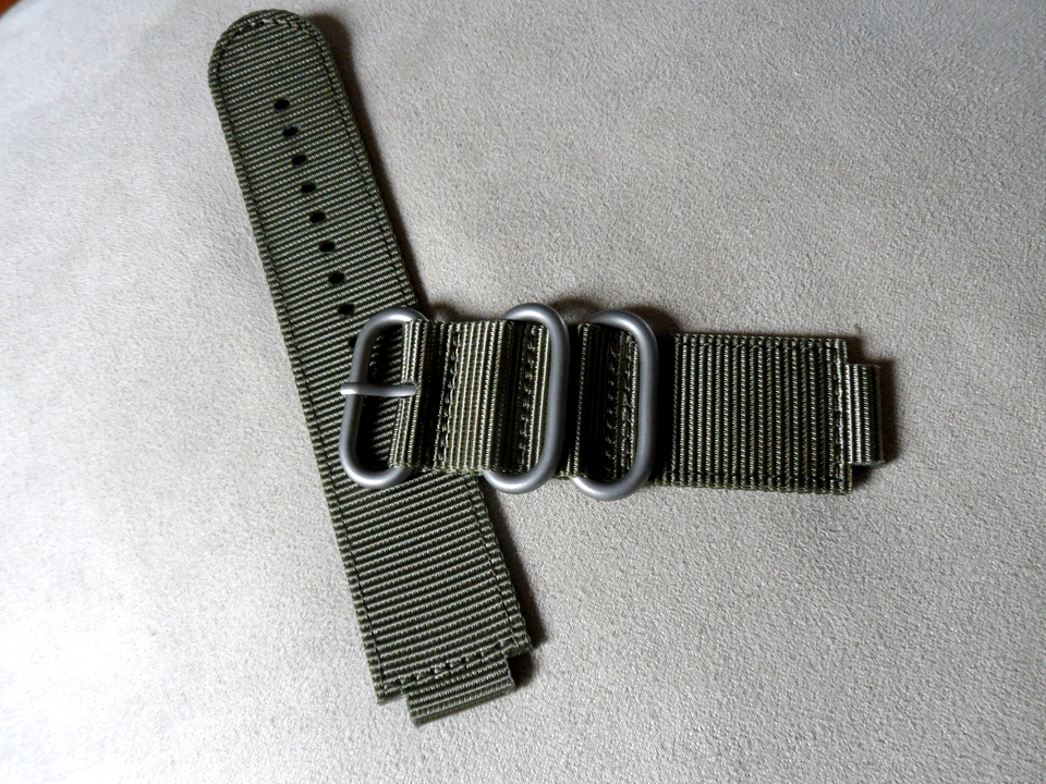 Green Nylon Military Watch Strap for Timex T45601, T2N721 E-tide ...