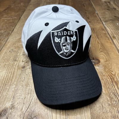 Reebok Shark Tooth Oakland Las Vegas Raiders Hat Cap Strap Back White ...