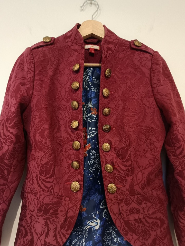 Joe Browns Magnificent Military Jacket Plum Berry Hue Size 8 | eBay UK