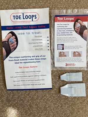Toe Loop 3pp® Toe Loops® Wide Hook and Loop Strap Closure Left or Right ...