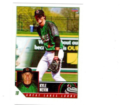 Kyle Nevin 2024 Great Lakes Loons baseball card La Jolla California | eBay