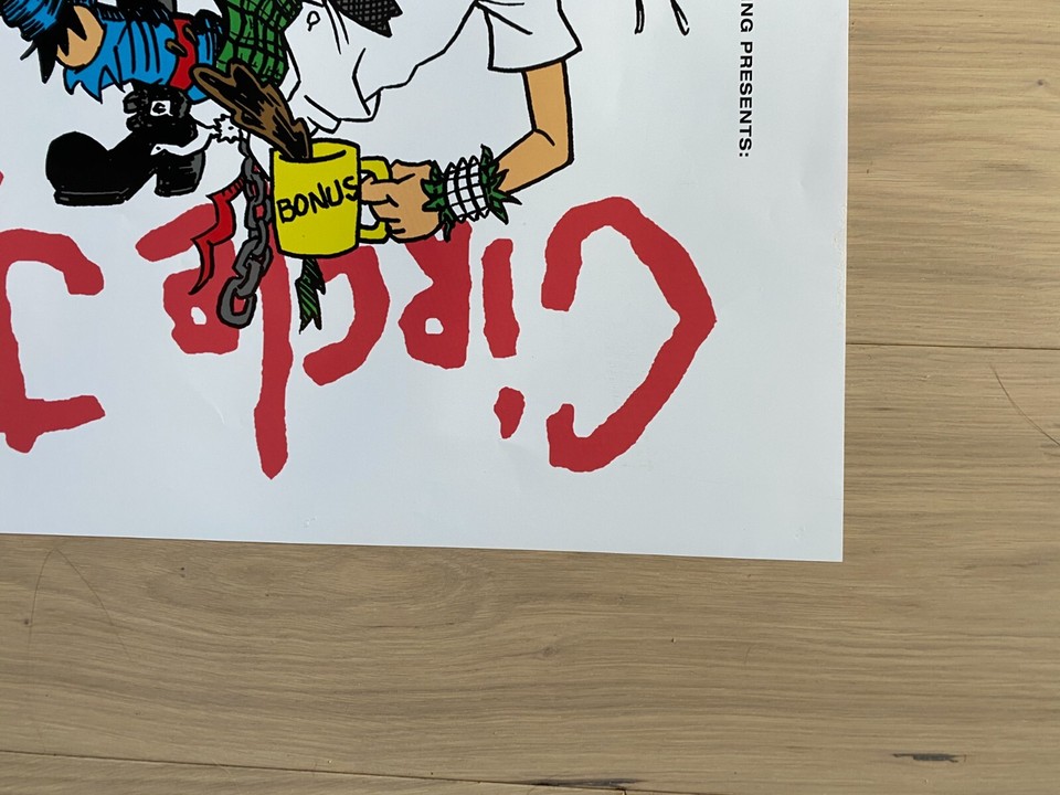 CIRCLE JERKS DESCENDENTS SWEDISH LIVE POSTER APRIL 2025!! GREAT CARTOON ...