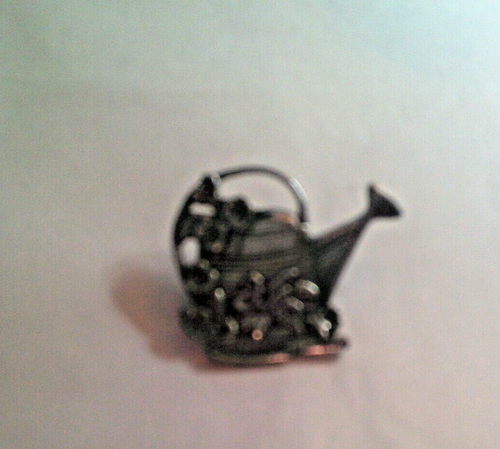 Birds and Blooms Pewter Watering Can and Flower Limited Edition Brooch ...