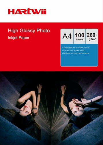 100 Sheets A4 260 Gsm High Glossy THick Photo Paper Inkjet Paper ...