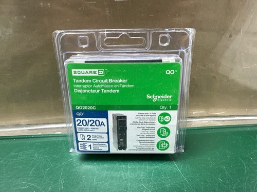 Square D QO2020C 20/20A 2 Single Poles Tandem Circuit Breaker ...