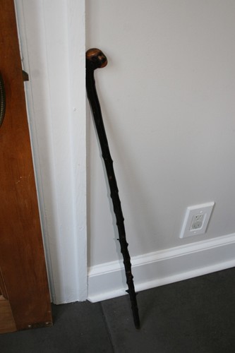 Irish Blackthorn Shillelagh Walking Stick Cane 36" - Gem