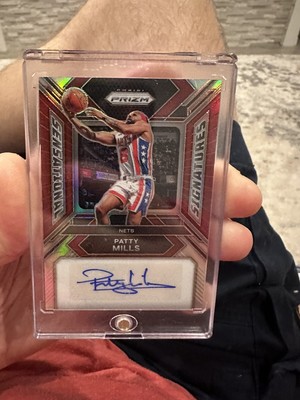 2023-24 Panini Red Prizm Sensational Signatures Patty Mills #SS-PM Auto ...