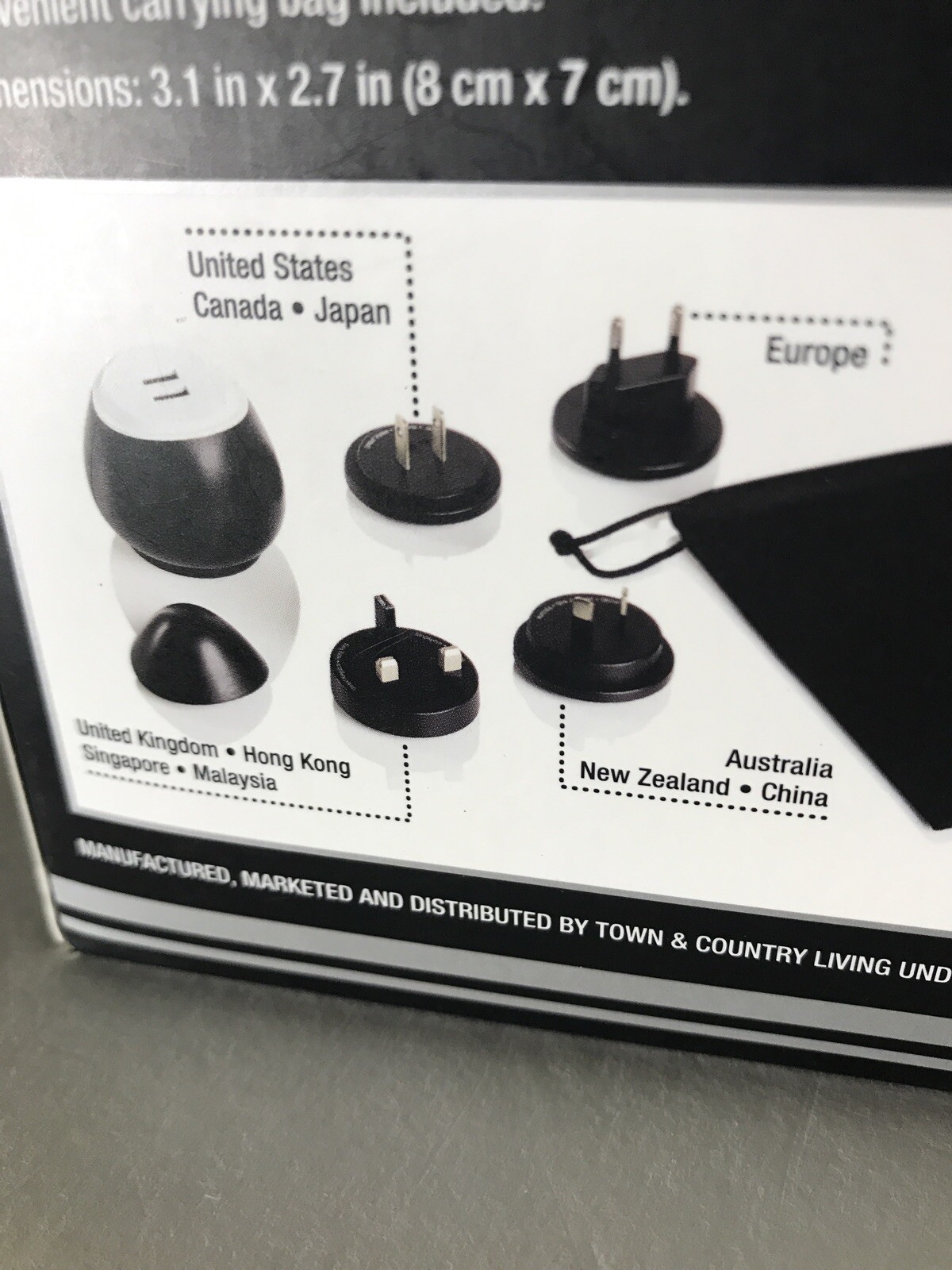 Brookstone 6 Pc USB Pod Travel Adapter Set (2USB Ports - Works In 150 ...