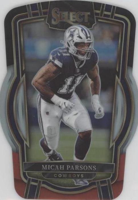 2022 Panini Select - Club Level Micah Parsons #275 Black & Red Prizm ...