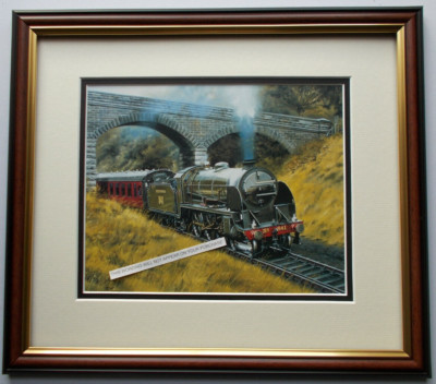 RAILWAY PRINT BY MALCOLM ROOT FRAMED (H) | eBay UK