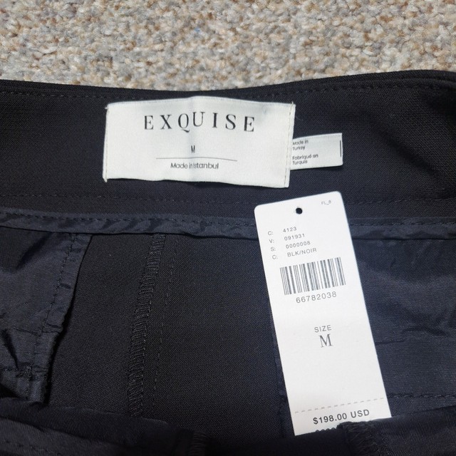 Anthropologie Exquise Sz M Wide Leg Trouser Pants Black for sale online ...