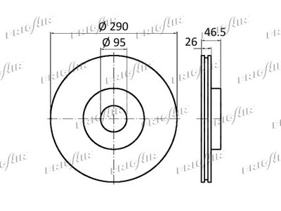 DC16.102 FRIGAIR Disco freno per MITSUBISHI | eBay