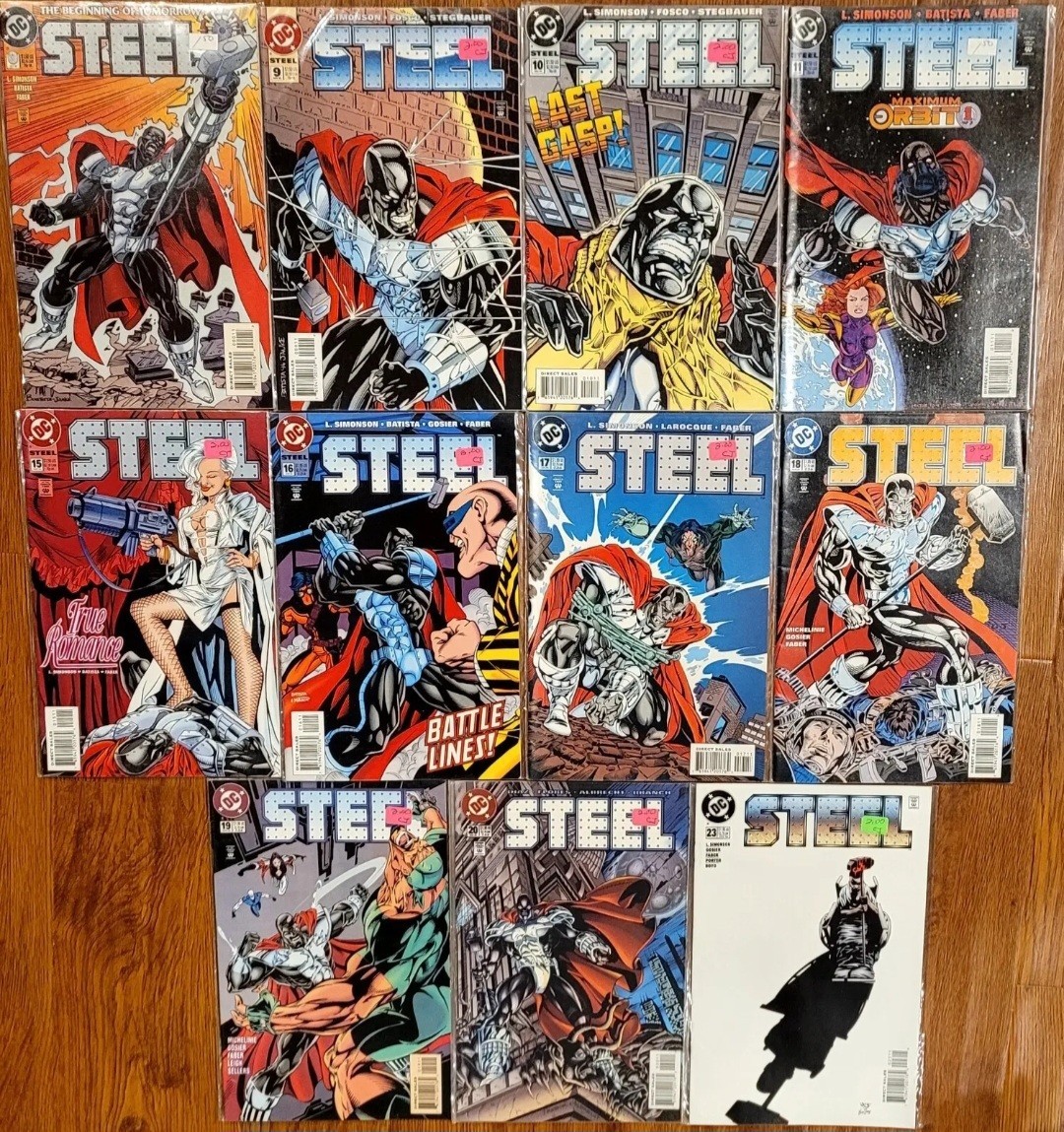 Steel (1994) DC Comics Lot of 11 Issues 0 9 10 11 15 16 17 18 19 20 23 ...