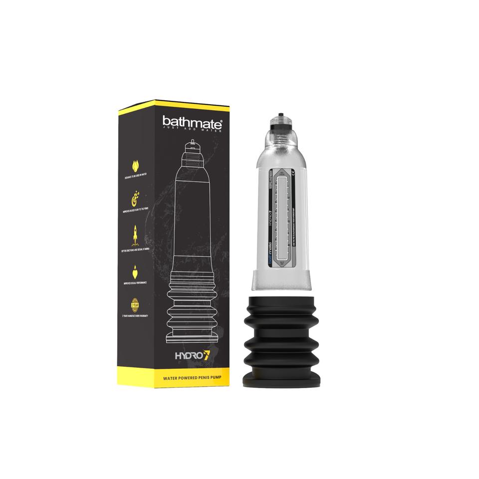 BATHMATE HYDRO 7 CLEAR BUNDLE HERCULES HYDROPUMP HYDROMAX WATER PENIS ...