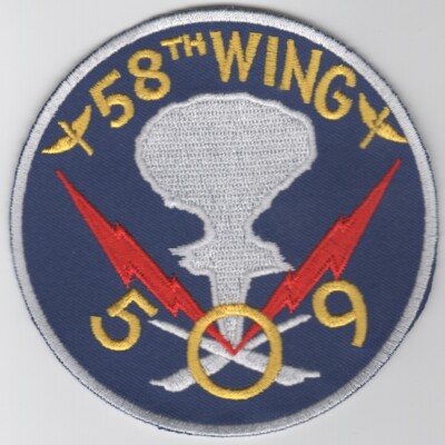 4" AIR FORCE 58TH BW 509 BS MILITARY EMBROIDERED JACKET PATCH | eBay