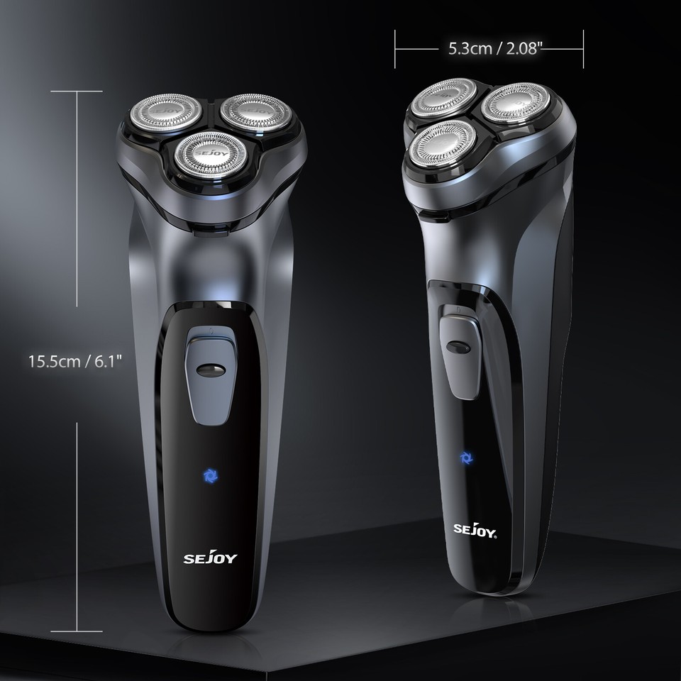 SEJOY Men Electric Shaver Pop-up Trimmer Rotary Razor Beard Shaving ...