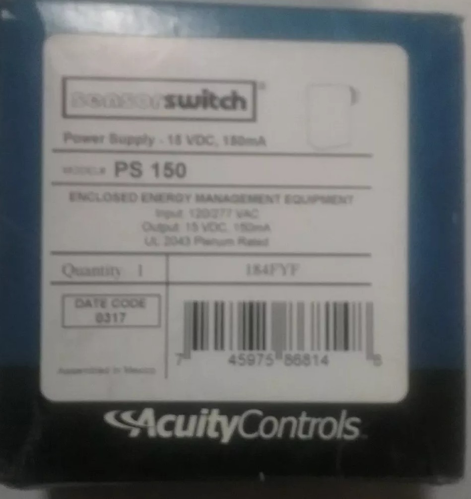 nLight PS 150 Power Suppply 15vdc, 150 mA 184FYF | eBay