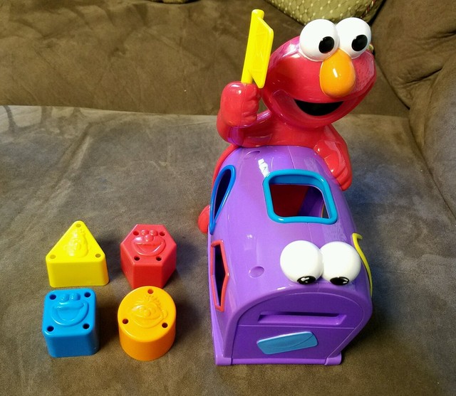Elmo Sesame Street Shape Sorter Mailbox Replacement Shapes HTF Parts ...