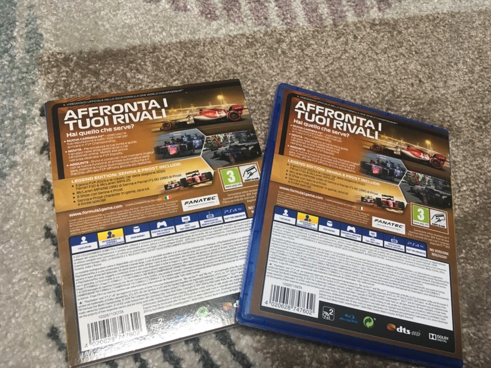 videogioco ps4 FORMULA 1 F1 2019 LEGEND EDITION: SENNA E PROST ...