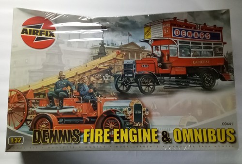 AIRFIX DENNIS FIRE ENGINE & OMNIBUS 1/32 SCALE MODEL KIT SEALED | eBay