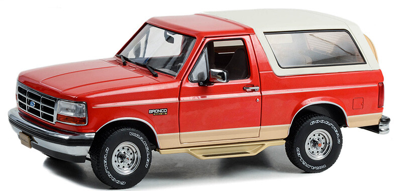 Red 1995 Ford Bronco Eddie Bauer